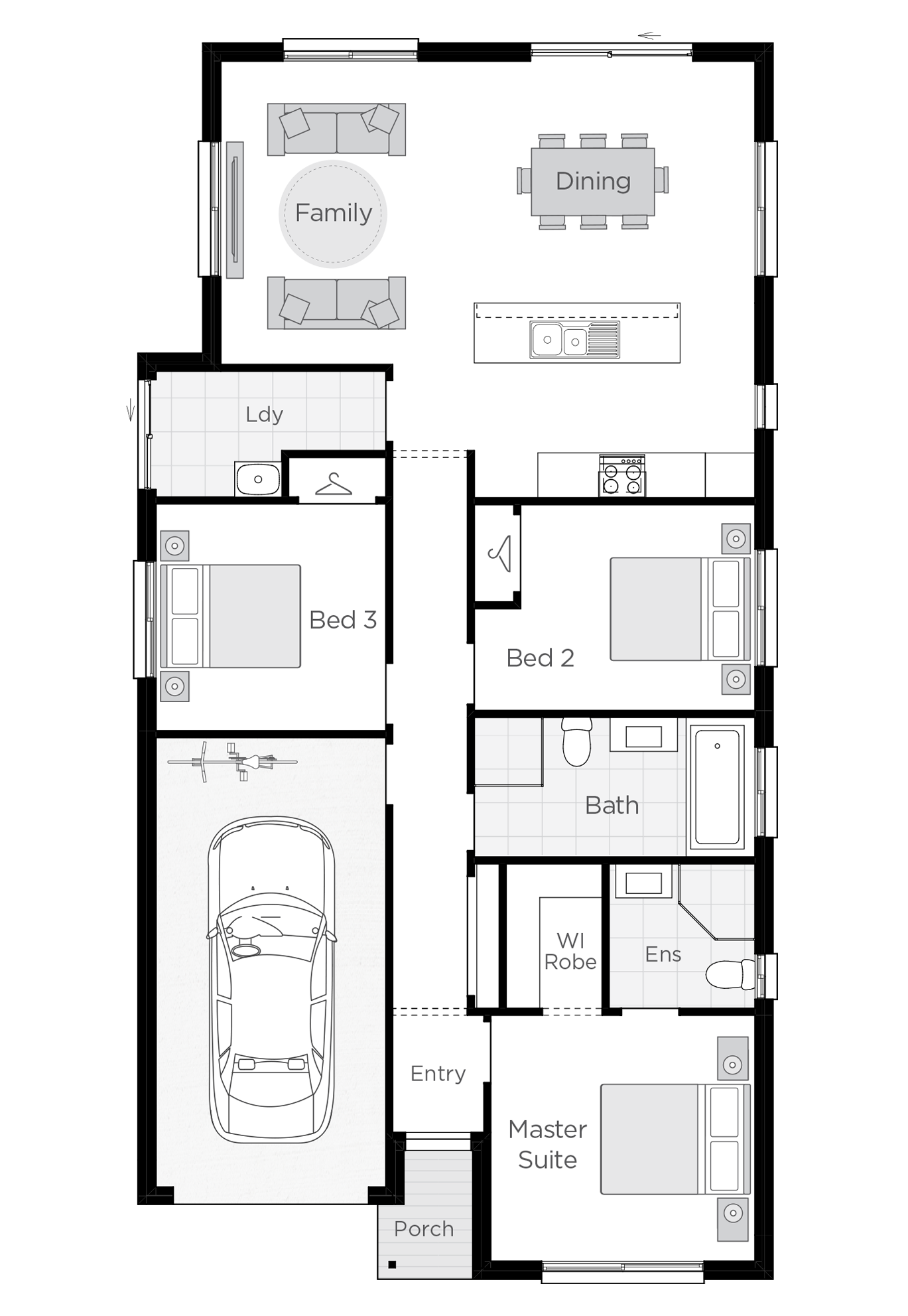 3 Bedroom House Plans | Wilson Homes