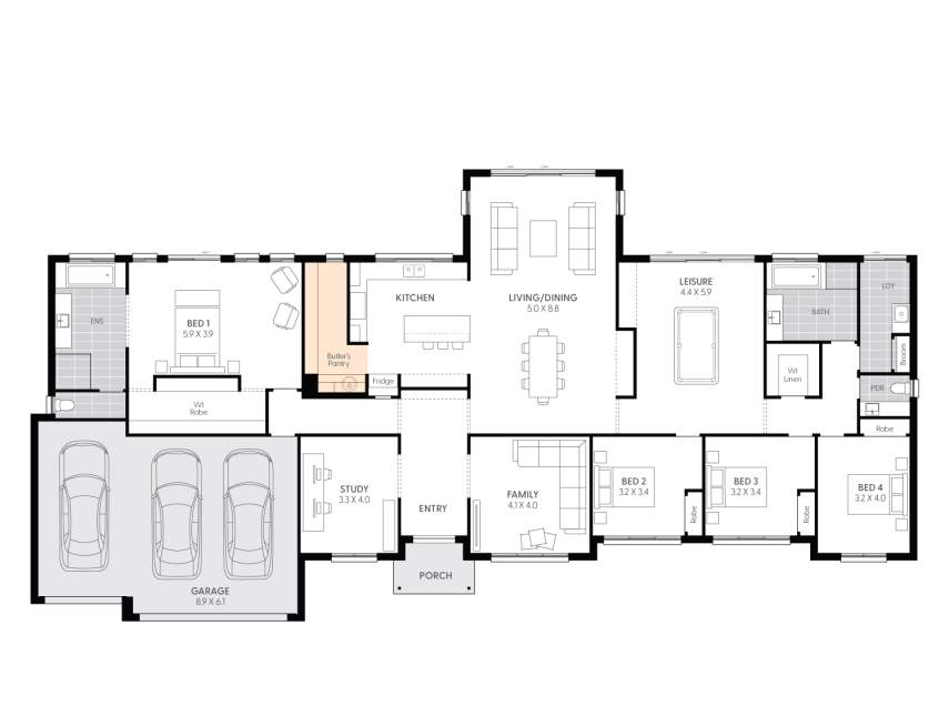 Bronte 37 Acreage Home Design | Wilson Homes